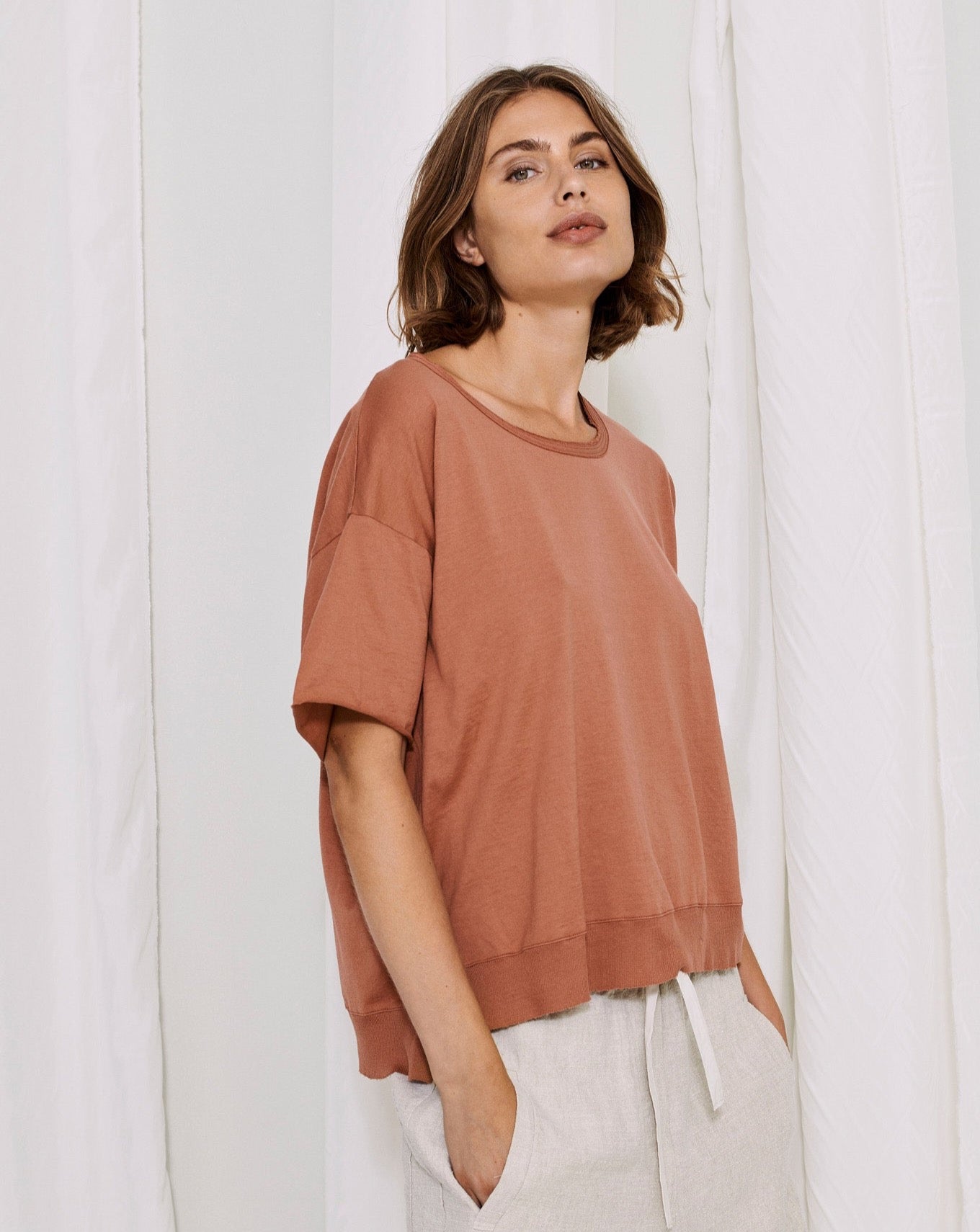 Cotton Jersey Boxy Tee